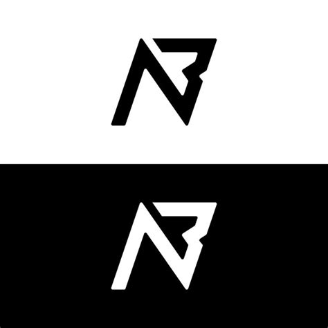 Nb Initials Monogram Logo Premium Vector