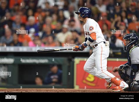 Houston Astros Center Fielder Mauricio Dubon 14 Bats During The
