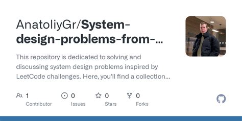 Github Anatoliygrsystem Design Problems From Leetcode This
