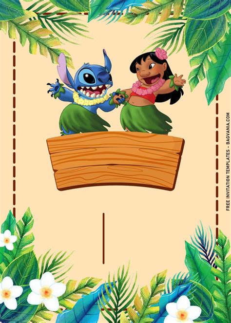 Free Lilo And Stitch Invitation Template Of Lilo And Stitch Invitations
