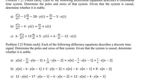Solved Time System Determine The Poles And Zeros Of That Chegg