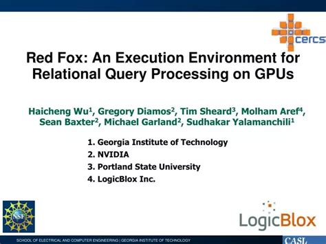 ppt red fox an execution environment for relational query processing