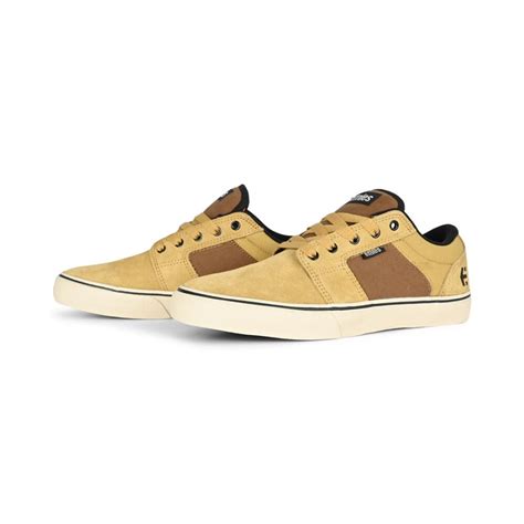 Etnies Barge Ls Skate Shoes Tanbrownorange Supereight