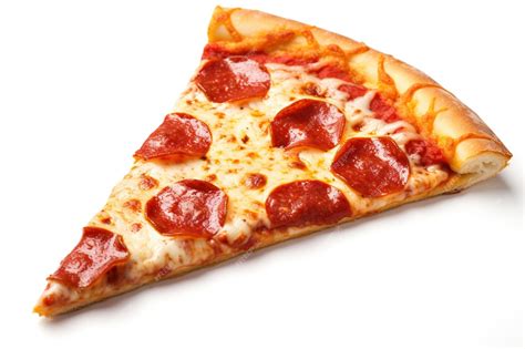 Premium Photo Pizza Slice Isolated On White