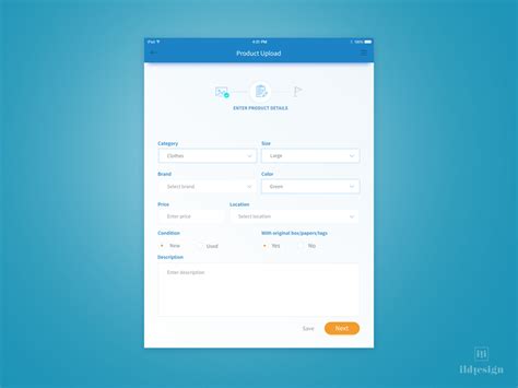 Upload Product Ui Design By Ildiko Gaspar On Dribbble