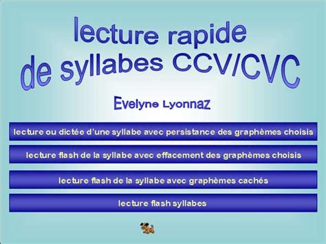 Partage De Fichiers 129 PPTs Lecture De Syllabes Pontt