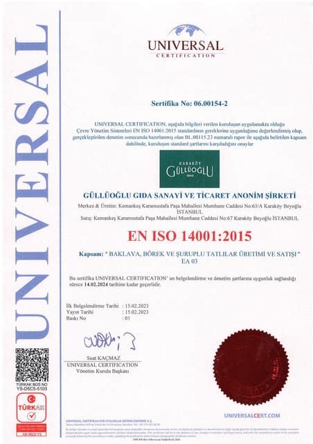 Iso Universal Certification Pdf