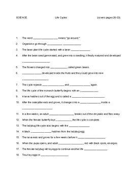 FOSS SCIENCE Rd Grade STRUCTURES OF LIFE Life Cycles