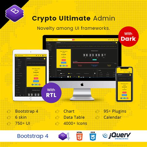 Crypto Ultimate Bootstrap Admin Templates And Dashboard