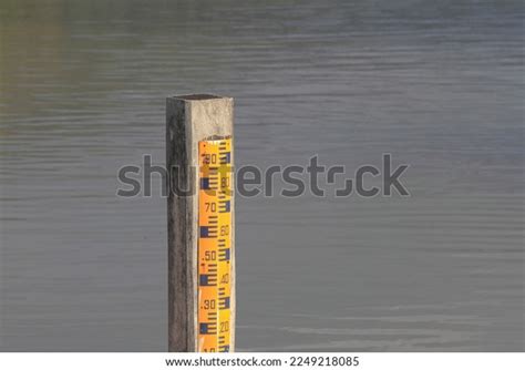 Scale Measure Water Level Dam Stock Photo 2249218085 Shutterstock