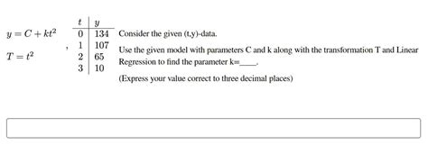 solved consider the x y data given by