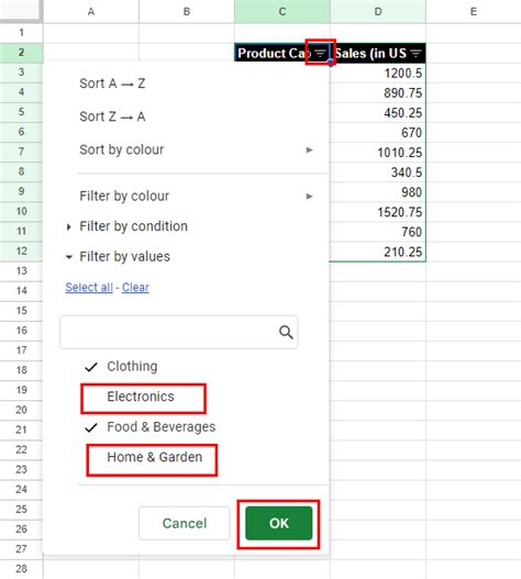 Ways To Sum Only Visible Cells In Google Sheets Ok Sheets