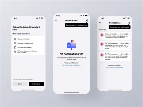notification mobile app ui by ui ants on dribbble