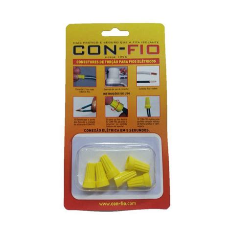 Conector Isolante Elétrico Torção P4h C 6 Unidades Mercadobrasil