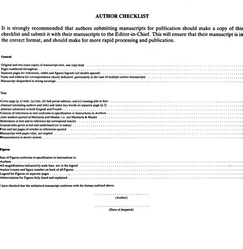 Author Checklist International Journal Of Tropical Insect Science Cambridge Core
