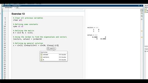 Math 245 Chapter 102 Ex 13 Solving A First Order Linear System W
