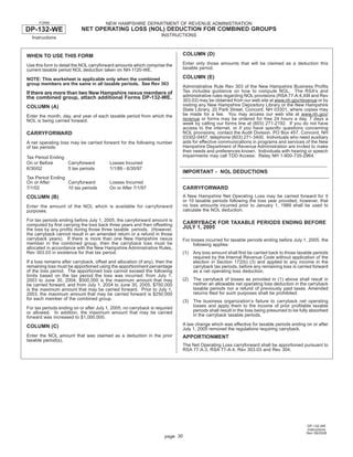 Combined Group Net Operating Loss NOL Deduction Form PDF Personal Taxes Personal Finance