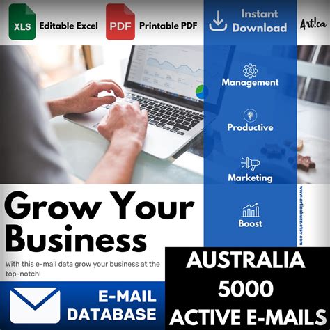 Australia Email Database 5000 Active Email Database Business Email Emails Data Marketing