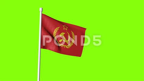 Soviet Hammer And Sickle Flag