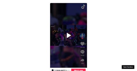 React Tiktok Forked Codesandbox