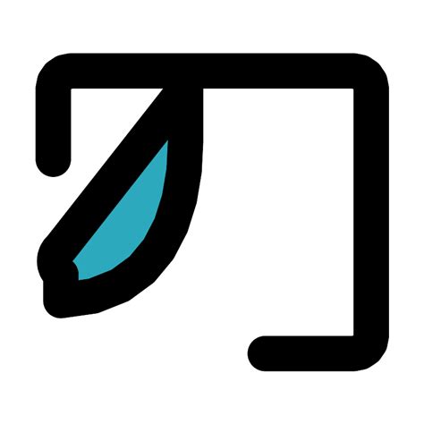 Curve Arrow Left 5 Vector SVG Icon SVG Repo