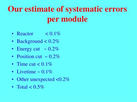 PPT Systematic Errors Of Reactor Neutrino Experiments And Ideas About New Detectors PowerPoint