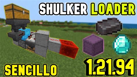 🟪🟪como Hacer Un Shulker Loader Minecraft Bedrock 12194🟪🟪 Youtube