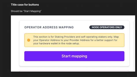 Operator Mapping Modal Copy Needs An Update · Issue 232 · Threshold Networktoken Dashboard