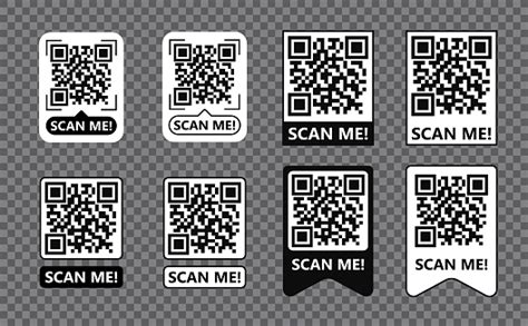 스마트 폰에 대한 Qr 코드 프레임 설정 비접촉식 결제 템플릿을 스캔합니다 벡터 Eps 10 Brand Name Smart Phone에 대한 스톡 벡터 아트 및 기타 이미지