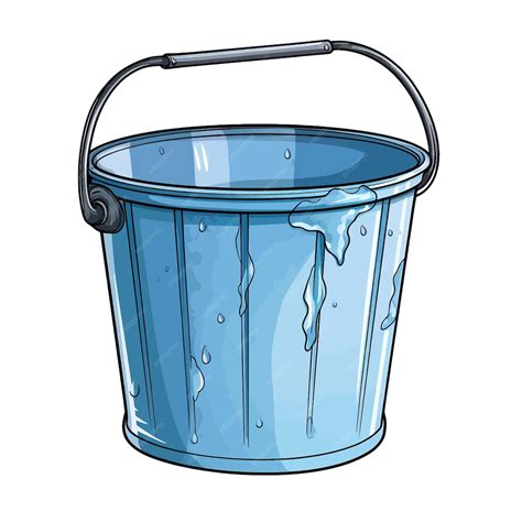 Premium Vector Hand Drawn Bucket Cartoon Vector Illustration Clipart