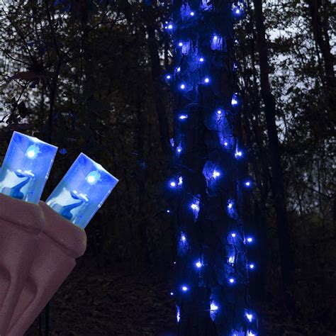 5mm Blue Led Stretchnet Pro® Tree Wrap Lights Brown Wire