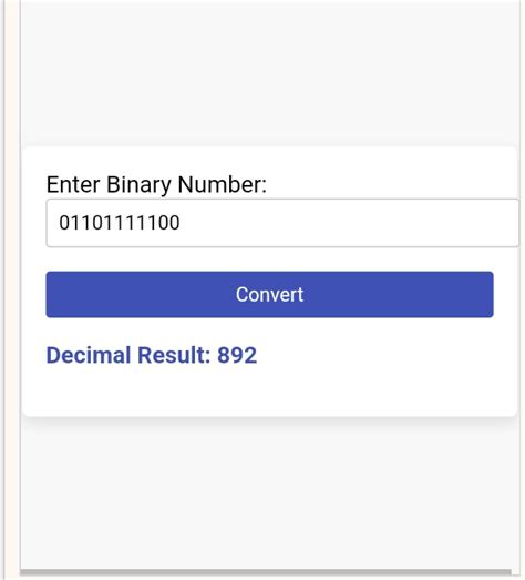 binay to decimal converter tool script in html for 30 seoclerks
