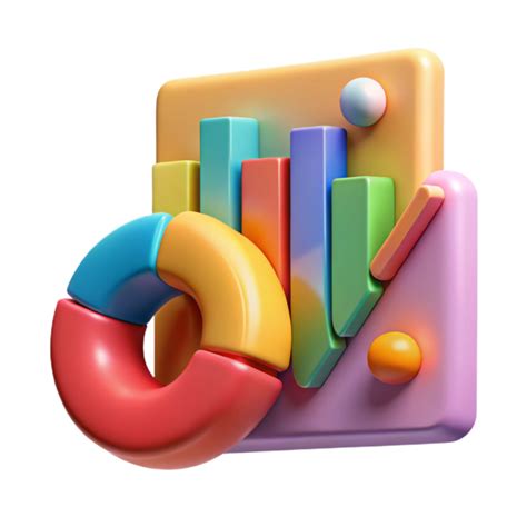 Magnificent Artistic Data Analytics Chart Cutout Colorful Design