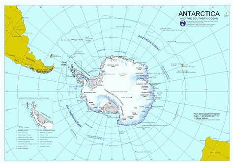 Mapa Mudo De La Antartida