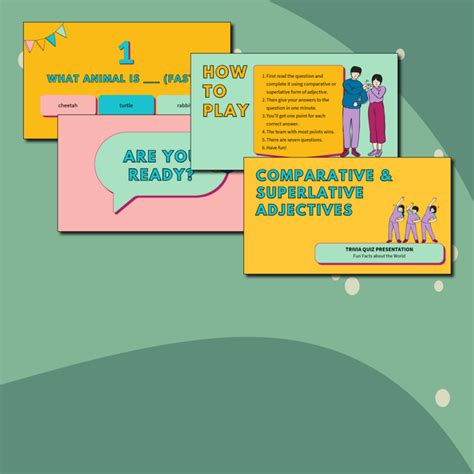 Презентация Comparative And Superlative Adjectives Quiz Квиз