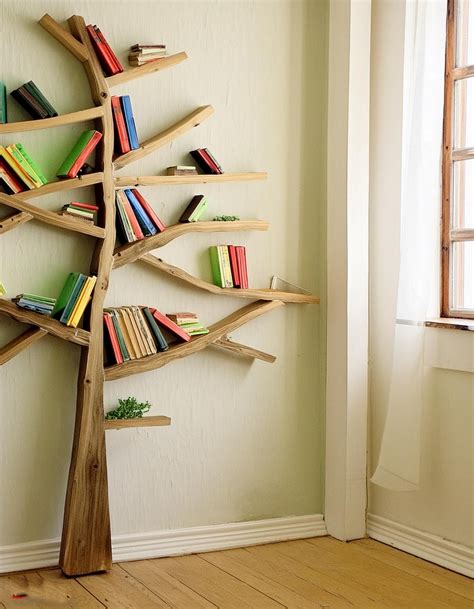 DIY Tree Bookshelf Plans Free DIYsCraftsy