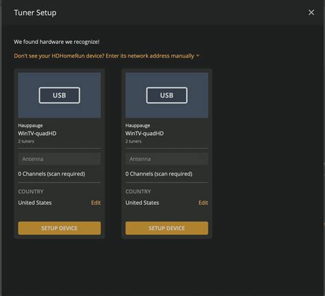 unraid plex hauppage wintv quadhd usb r unraid
