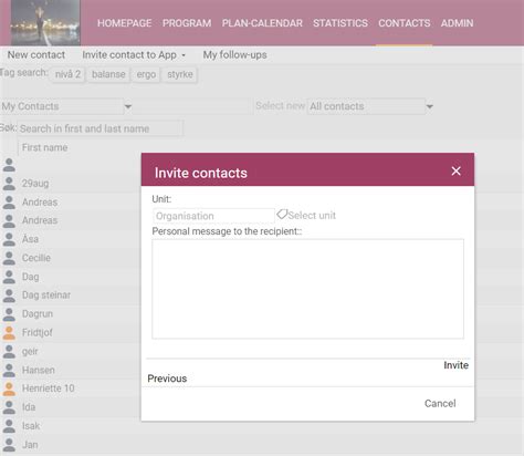 Create Several Contacts Through Invitation To Training App Exorlive Go