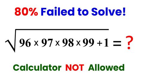 Can You Simplify The Expression Without Using A Calculator 80 Failed
