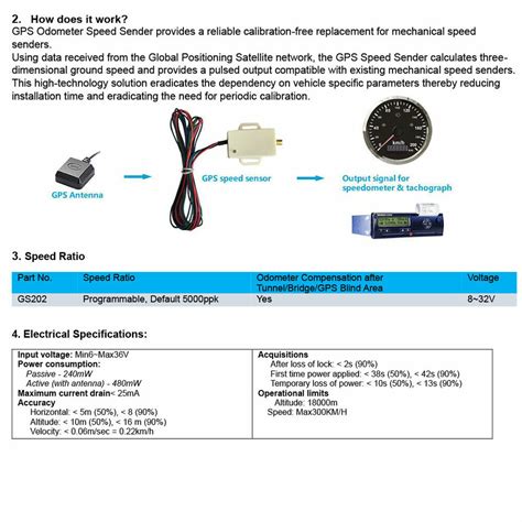 Gps Speedometer Sensor Adapter For Car Truck Boat Gps Speedometer Gauge