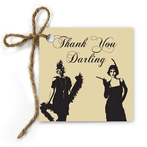 Flapper Birthday Thank You Cards