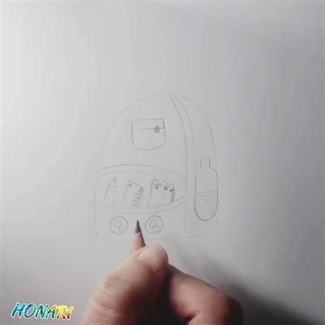 آموزش نقاشی به کودکان این قسمت نقاشی کیف مدرسه