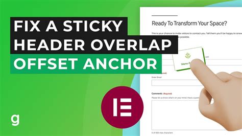 How To Fix Elementor Sticky Header Overlapping The Scroll To Section