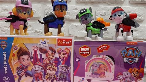 Обзор на пазлы и магнитики щенячий патруль Youtube