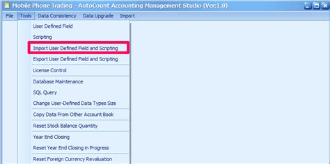others how to copy udf field and scripting to another account book