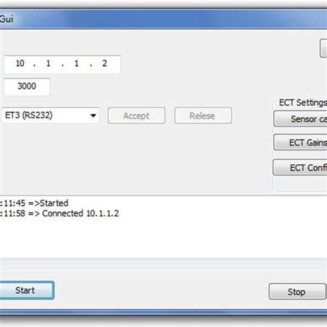 Example Dialog Window Of Tcpip Communication Module Server Side