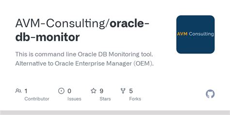 Github Avm Consulting Oracle Db Monitor This Is Command Line Oracle Db Monitoring Tool