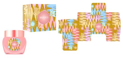 포장 디자인 화려한 럭셔리 박스 템플릿과 모형 상자 일러스트 벡터와 향수 또는 화장품 용기에 라벨 개념에 대한 스톡 벡터 아트 및 기타 이미지 Istock