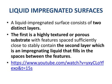Evaporation Crystallization In Drops On Super Hydrophobic And Liquid Impregnated Surfaces Ppt