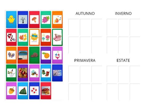 Abbina Le Immagini Alle Stagioni Group Sort